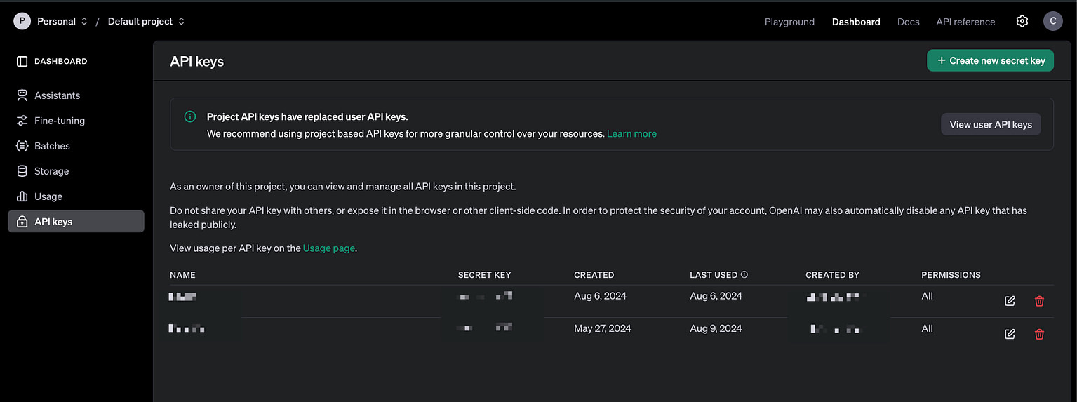 How to Get an OpenAI API Key – Vectorize